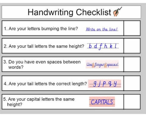 Printable Handwriting Checklist FREE PRE WRITING SKILLS CHECKLIST FOR