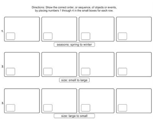 Sequence Chain Graphic Organizer
