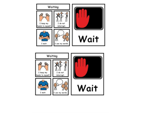 Boardmaker Please Wait Visual Now, Next Later Board – Scheduling