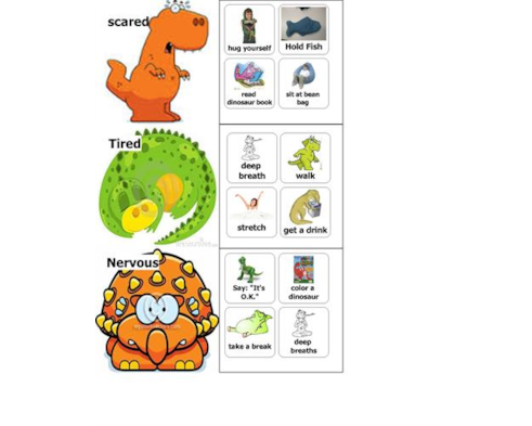 Dinosaur Themed Emotions Chart Playmat Printable Feelings, 42% OFF