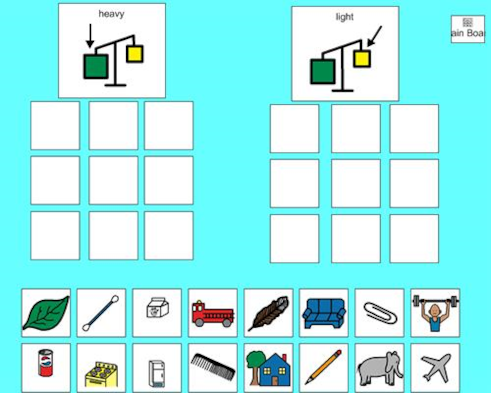 Heavy Vs Light Sort Worksheets Kindergarten Sorting And Categorizing